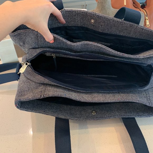 thirty-one | Bags | Thirtyone Suite Success Tote In Navy Tweed Nwt ...